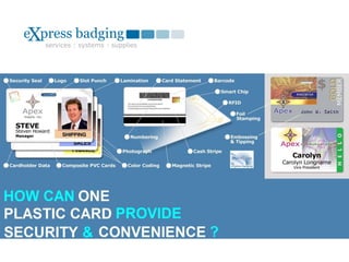 eXpress badging line card | PPT