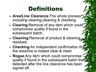 line clearance.ppt