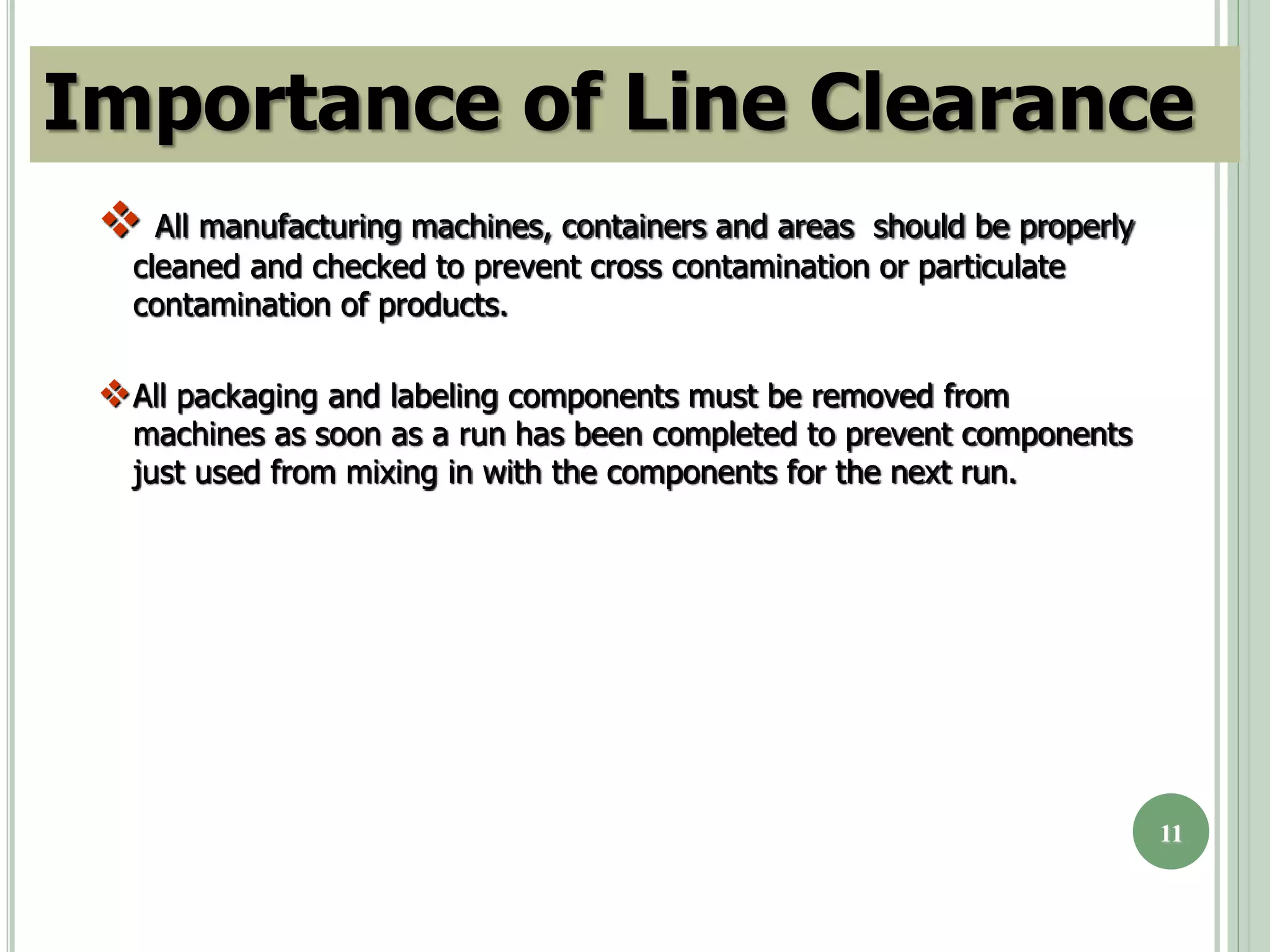 Line clearance basic | PPT