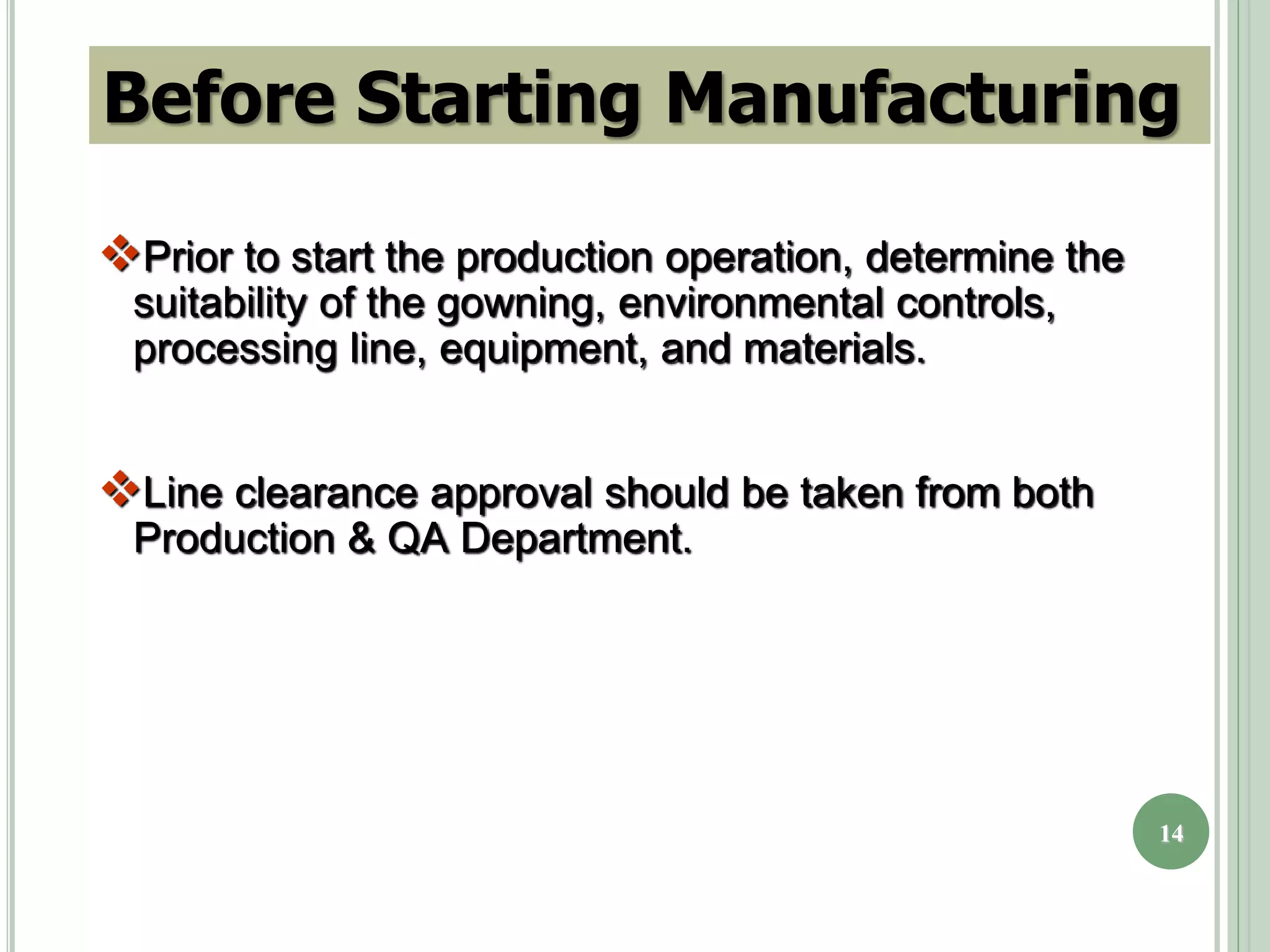 Line clearance basic | PPT
