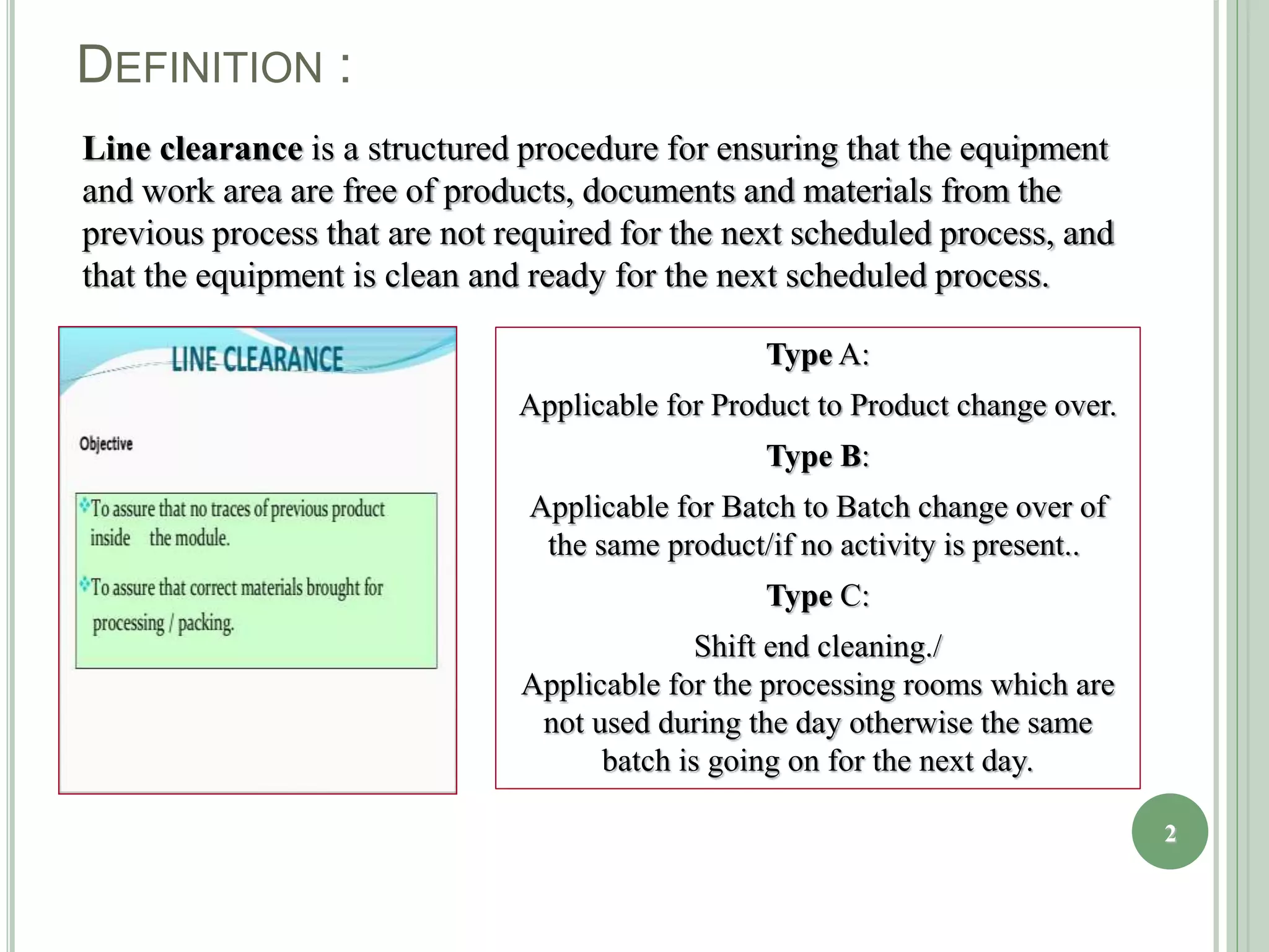 Line clearance basic | PPT