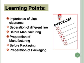 Line clearance basic | PPT