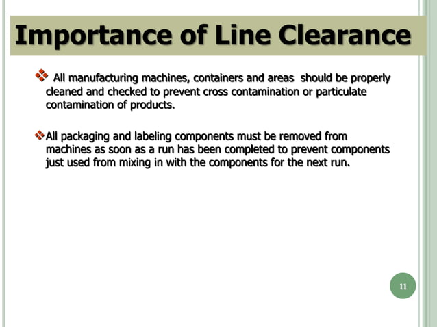 Line clearance basic | PPT