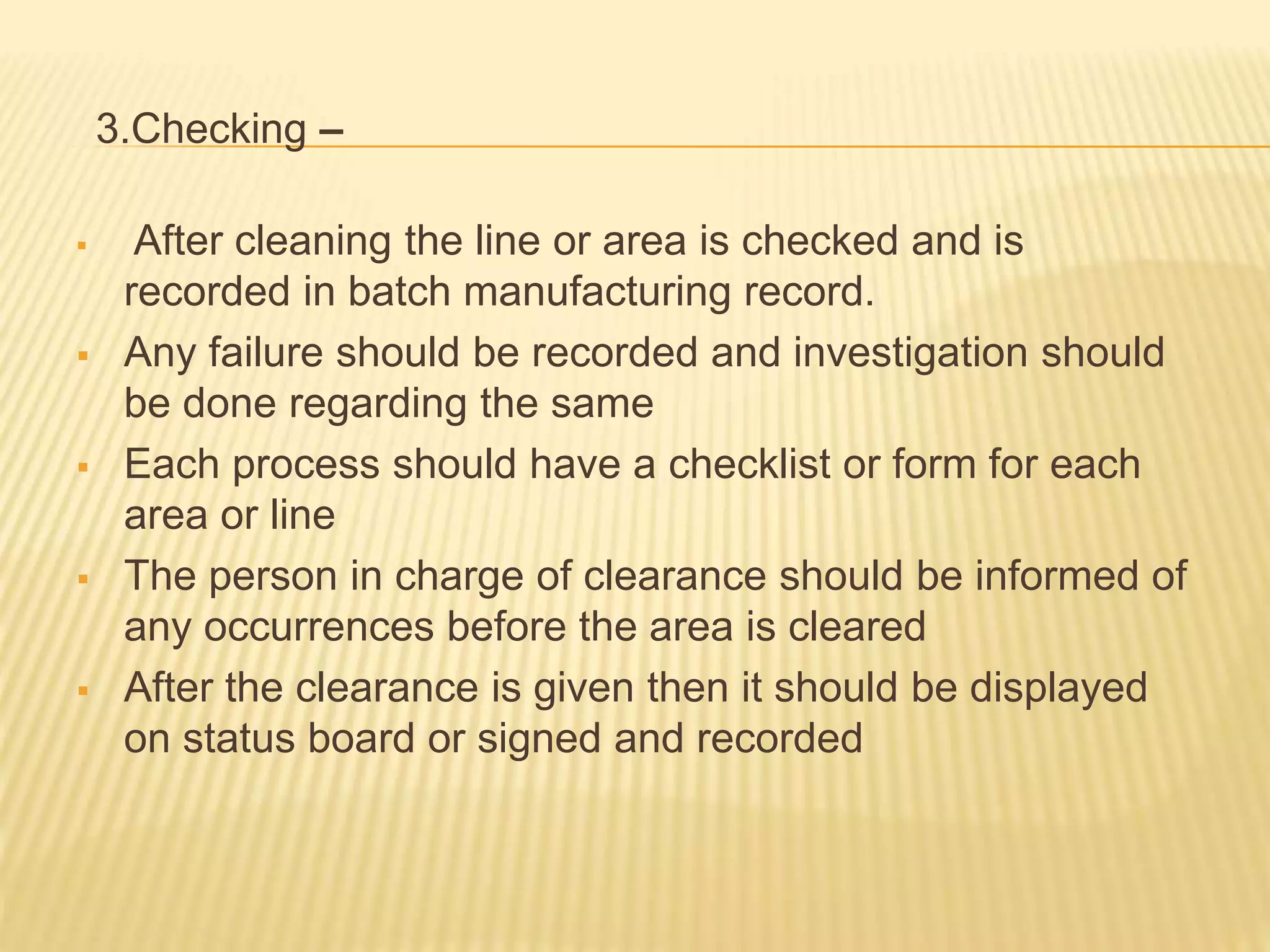 Line clearance ppt | PPTX