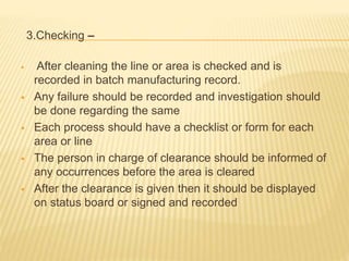 Line clearance ppt | PPTX