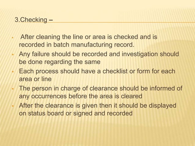 Line clearance ppt | PPTX | Manufacturing Industry | Industries