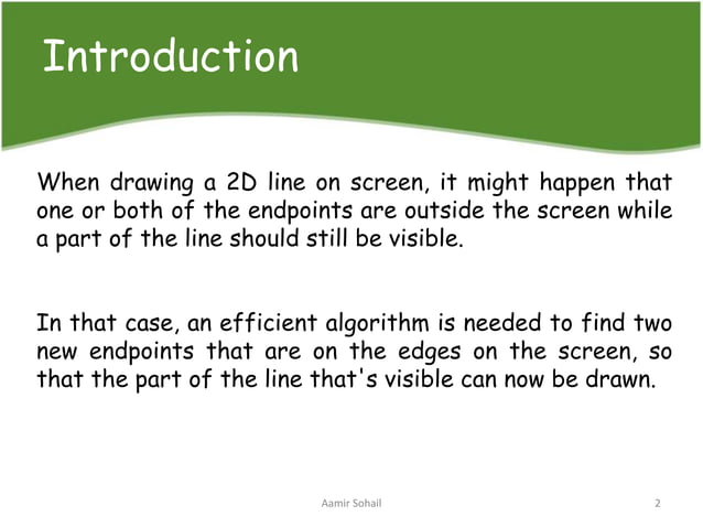Line clipping algorithm (Detailed) | PPTX | 3-D Graphics | Computer ...