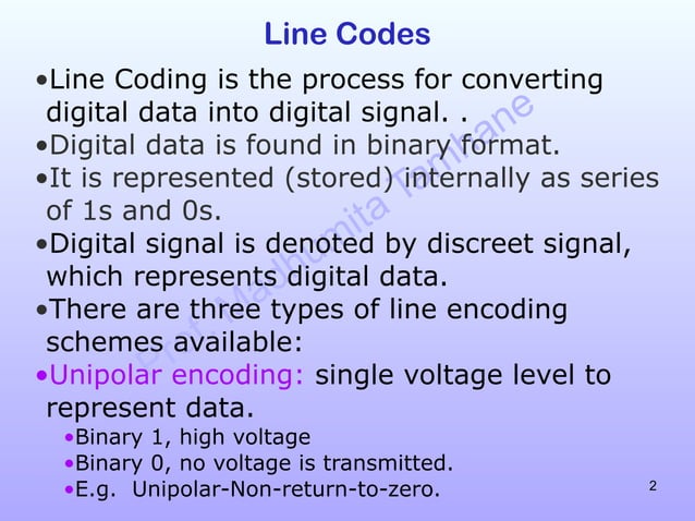 Line codes | PPT