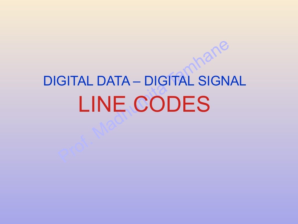 Line codes