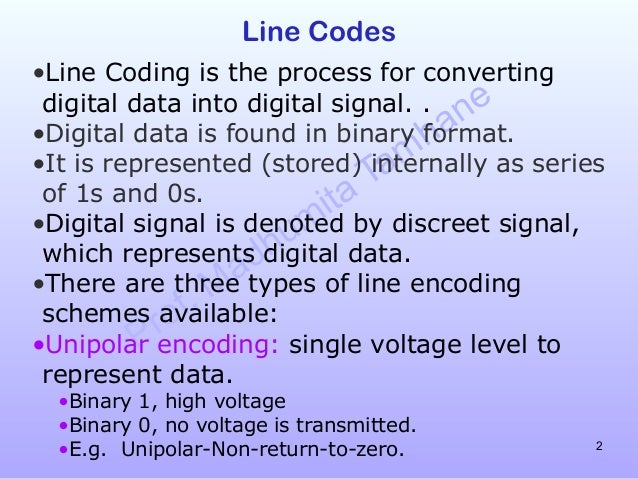 Line codes