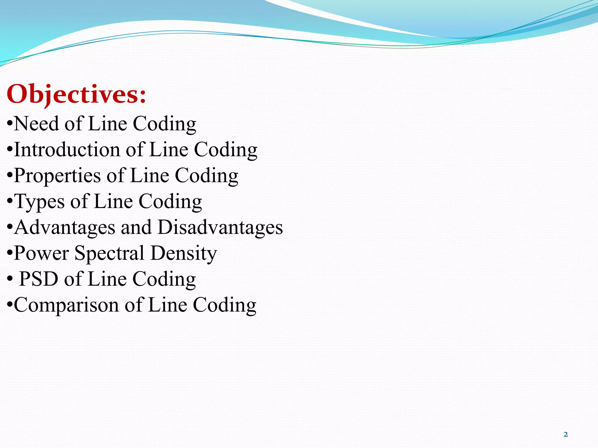 Line coding | PPTX