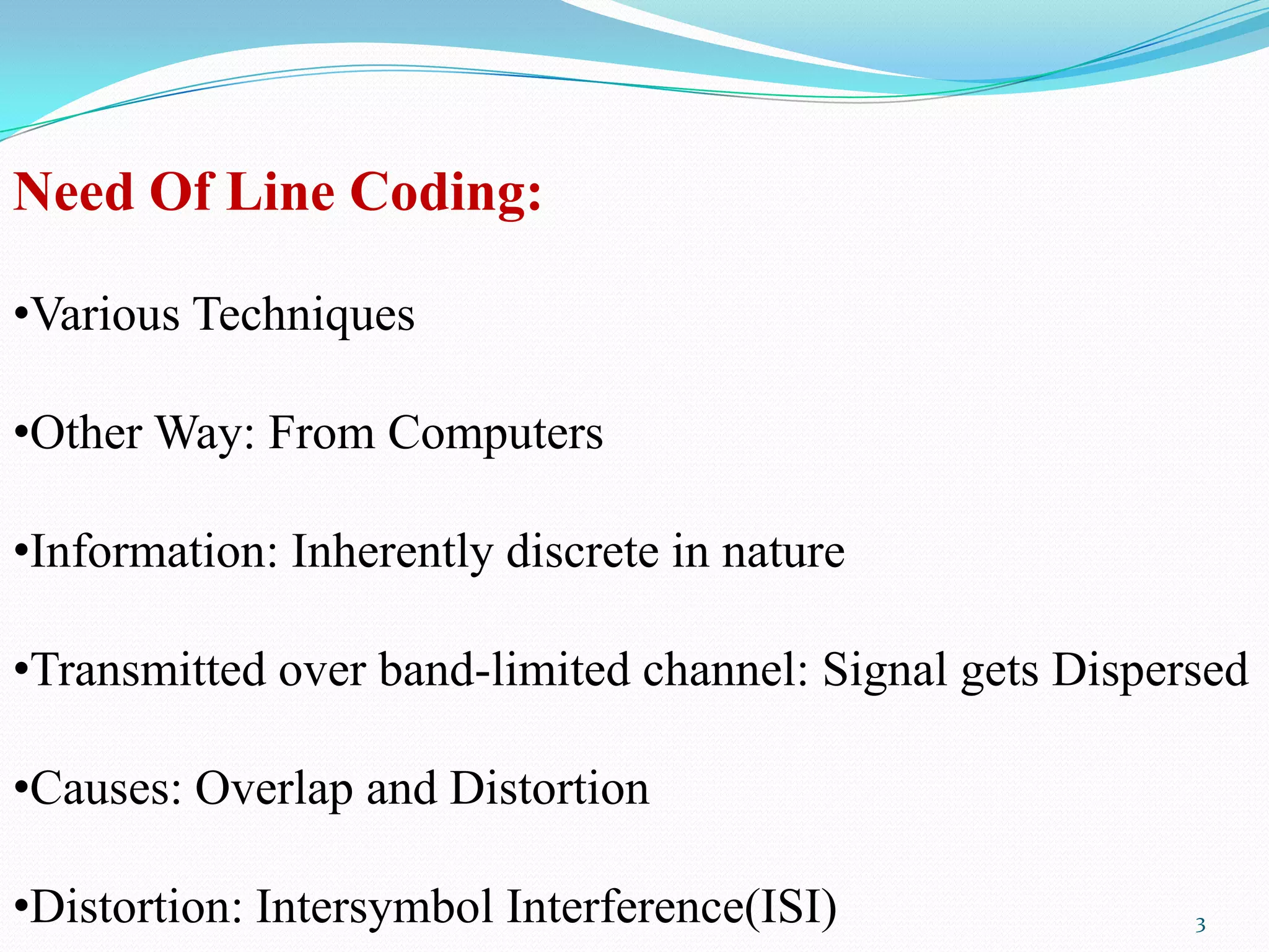 Line coding | PPTX