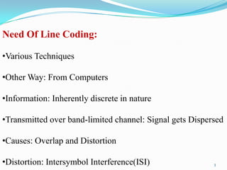 Line coding | PPTX | Physics | Science