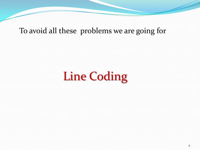 Line coding | PPTX | Physics | Science