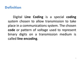 Line coding | PPTX