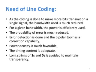 Line coding | PPT