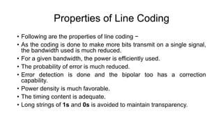 Line coding | PPTX