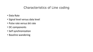 Line coding | PPTX