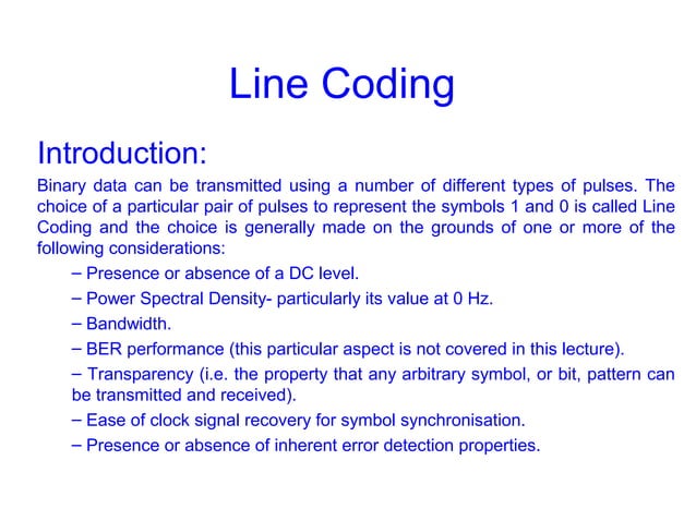 Line coding adcs | PPT