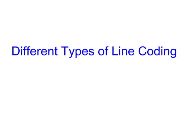 Line coding adcs | PPT