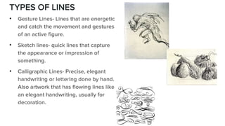 Line, contour line, and observation drawing | PPTX