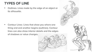 Line, contour line, and observation drawing | PPTX