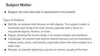 Line, contour line, and observation drawing | PPTX