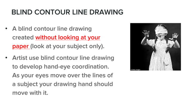 Line, contour line, and observation drawing | PPTX