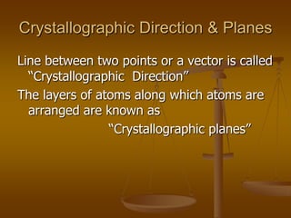 Line defects & planes | PPTX