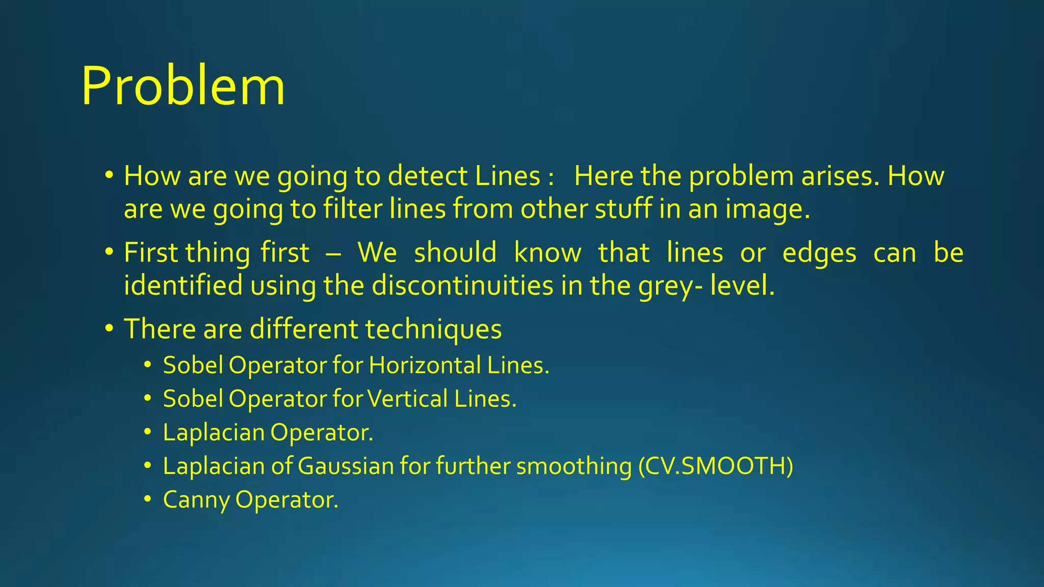 Line Detection Algorithms Ppt
