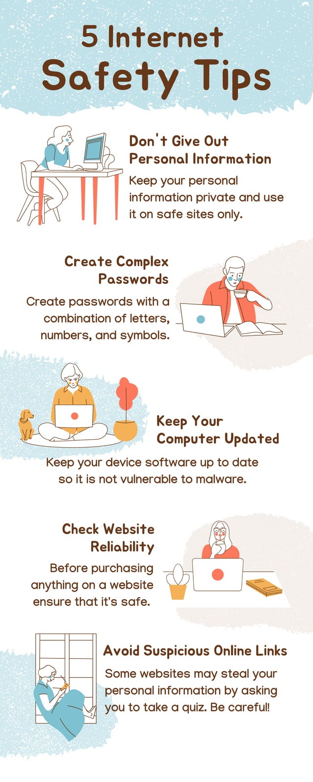 5 Internet Safety Tips | PDF