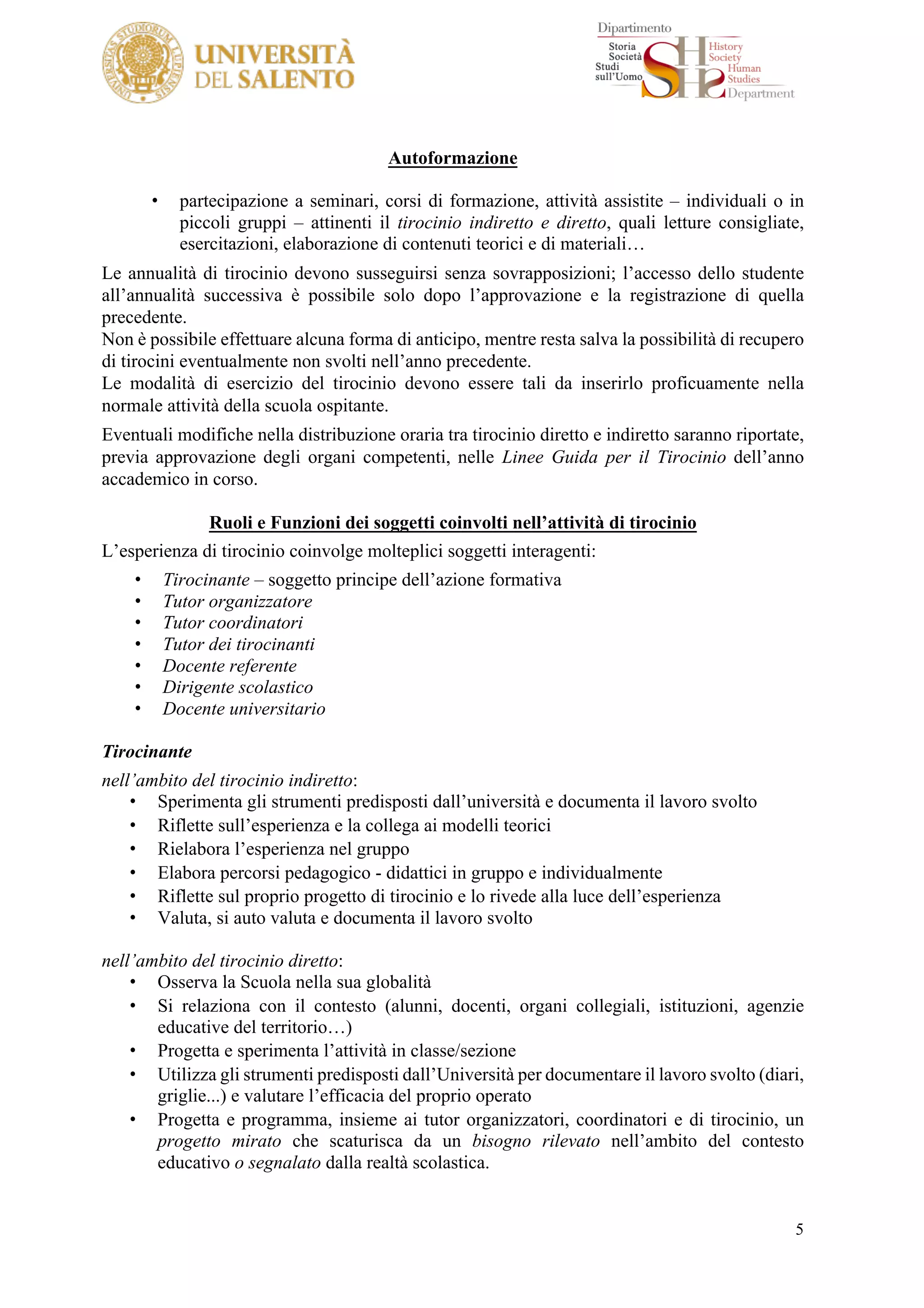 Linee guida A.A. 2018 2019 | PDF