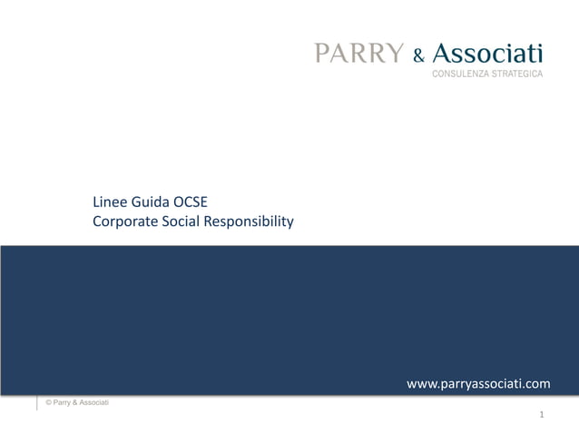 Linee guida ocse | PPT