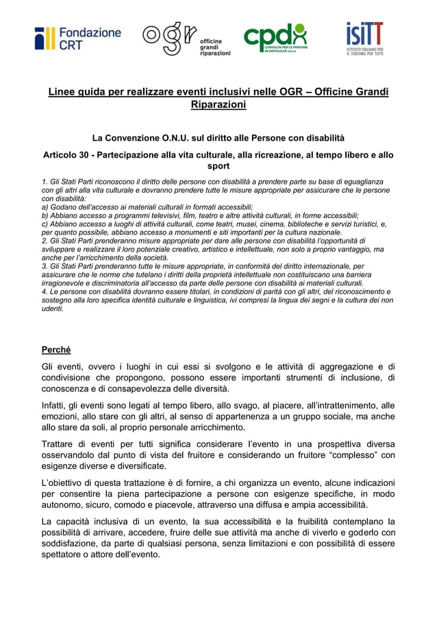 Il decalogo delle Ogr | PDF