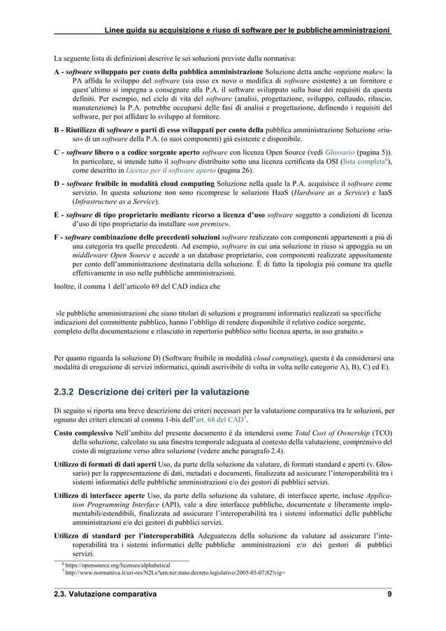 Linee guida AGID su acquisizione e riuso di software per le pubbliche ...