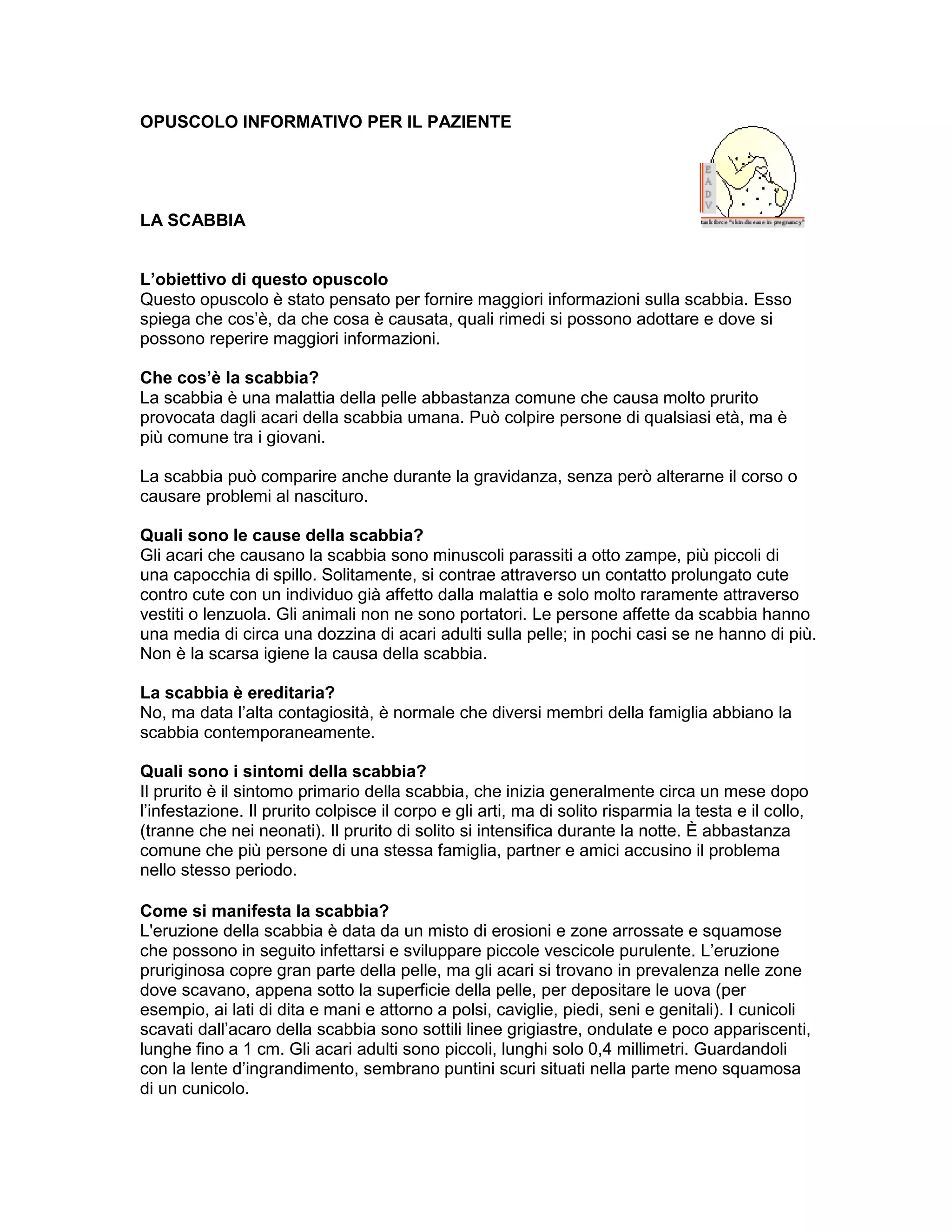 Linee guida scabbia | PDF