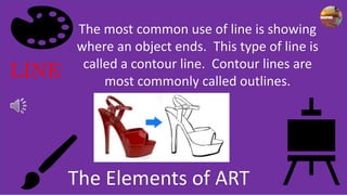 Line Elements of Art | PPTX | Drawing and Sketching | Arts and Crafts