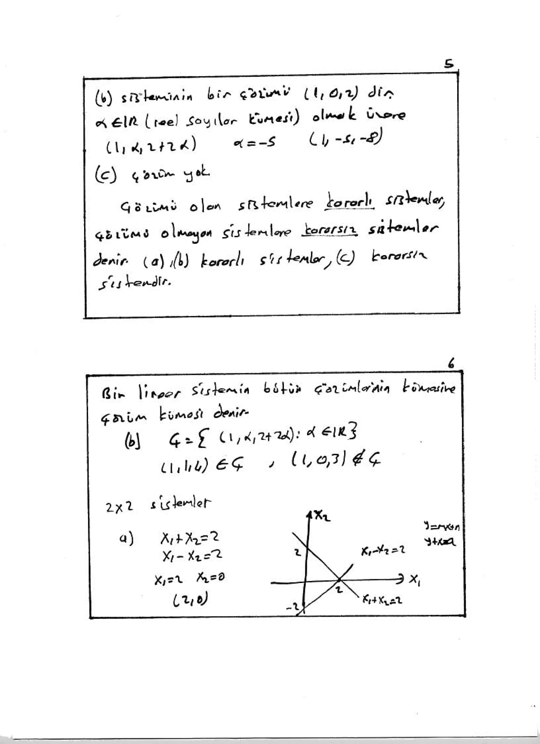 Lineer cebir hafta1 | PDF