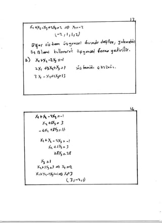 Lineer cebir hafta1 | PDF