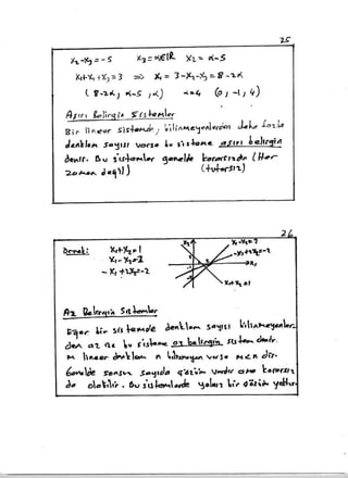 Lineer cebir hafta2 | PDF