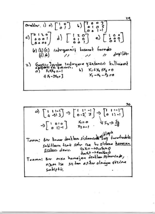 Lineer cebir hafta2 | PDF