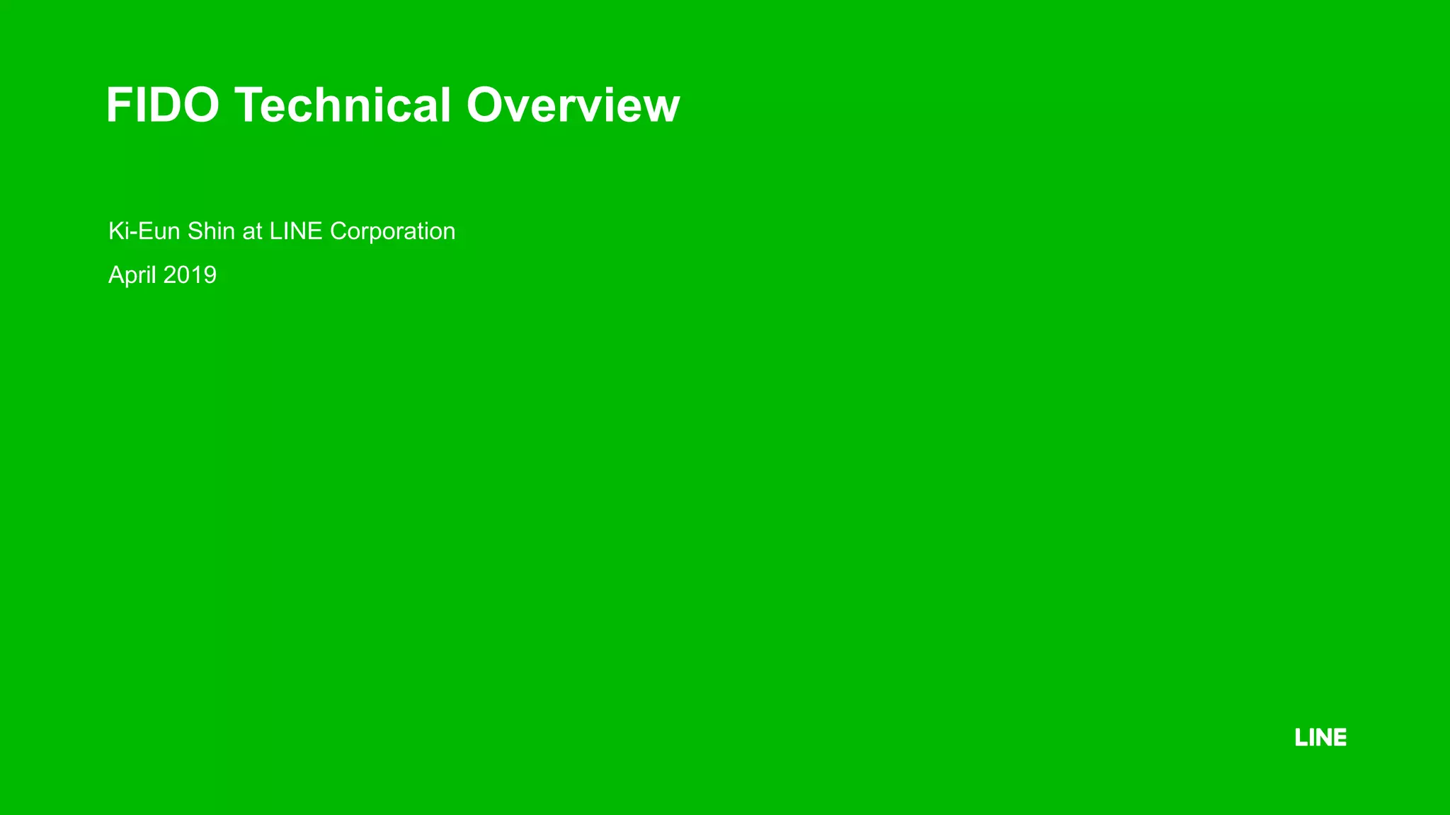 FIDO Technical Overview at FIDO KWG Hackathon | PPT