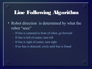 Line following robot | PPT