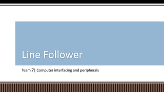 Line follower using Arduino Uno | PPTX | Computer Peripherals | Computing