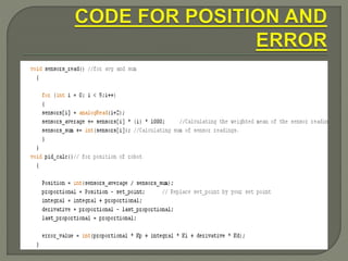 Line follower(theory + coding + videos) | PPTX