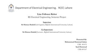 Line follower Robot with Arduino | PPTX