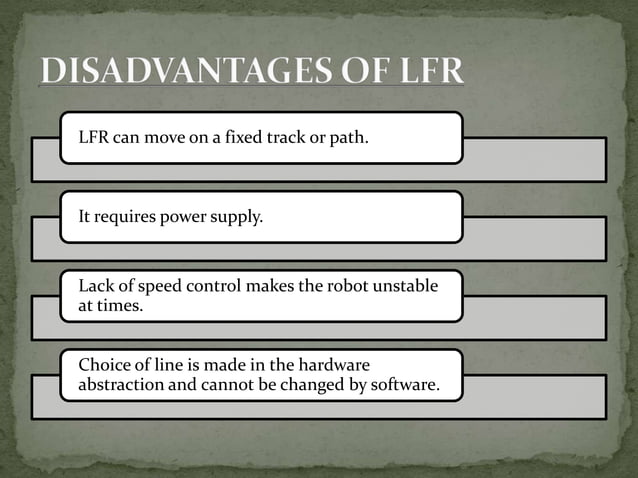 Line follower robot | PPTX | Robotics | Technology & Computing
