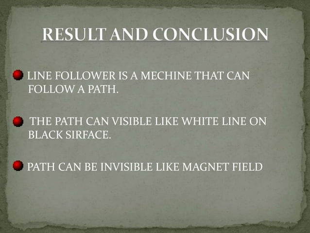 Line follower robot | PPTX | Robotics | Technology & Computing