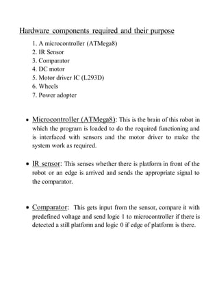 Line follower robot | DOCX