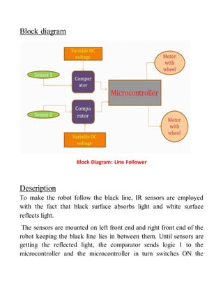 Line follower robot | DOCX